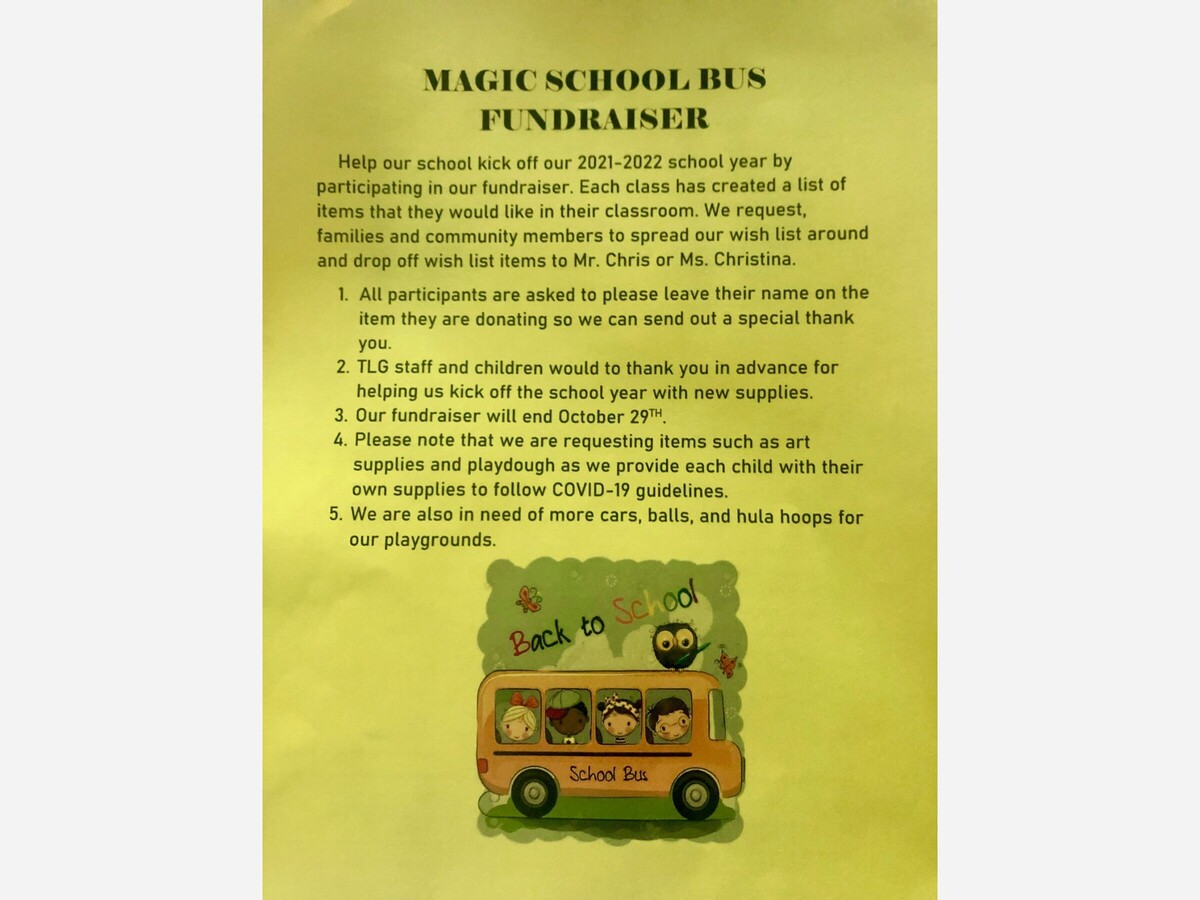 The Learning Gate is open for support with the annual Magic School Bus ...