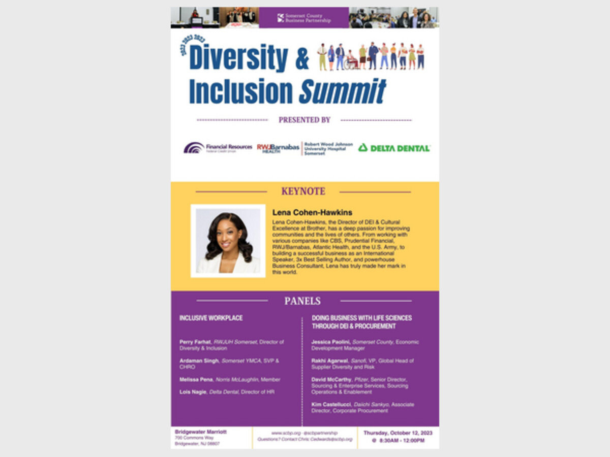SCBP: 2023 Diversity & Inclusion Summit | Raritan Neighbors NJ - Patch Labs